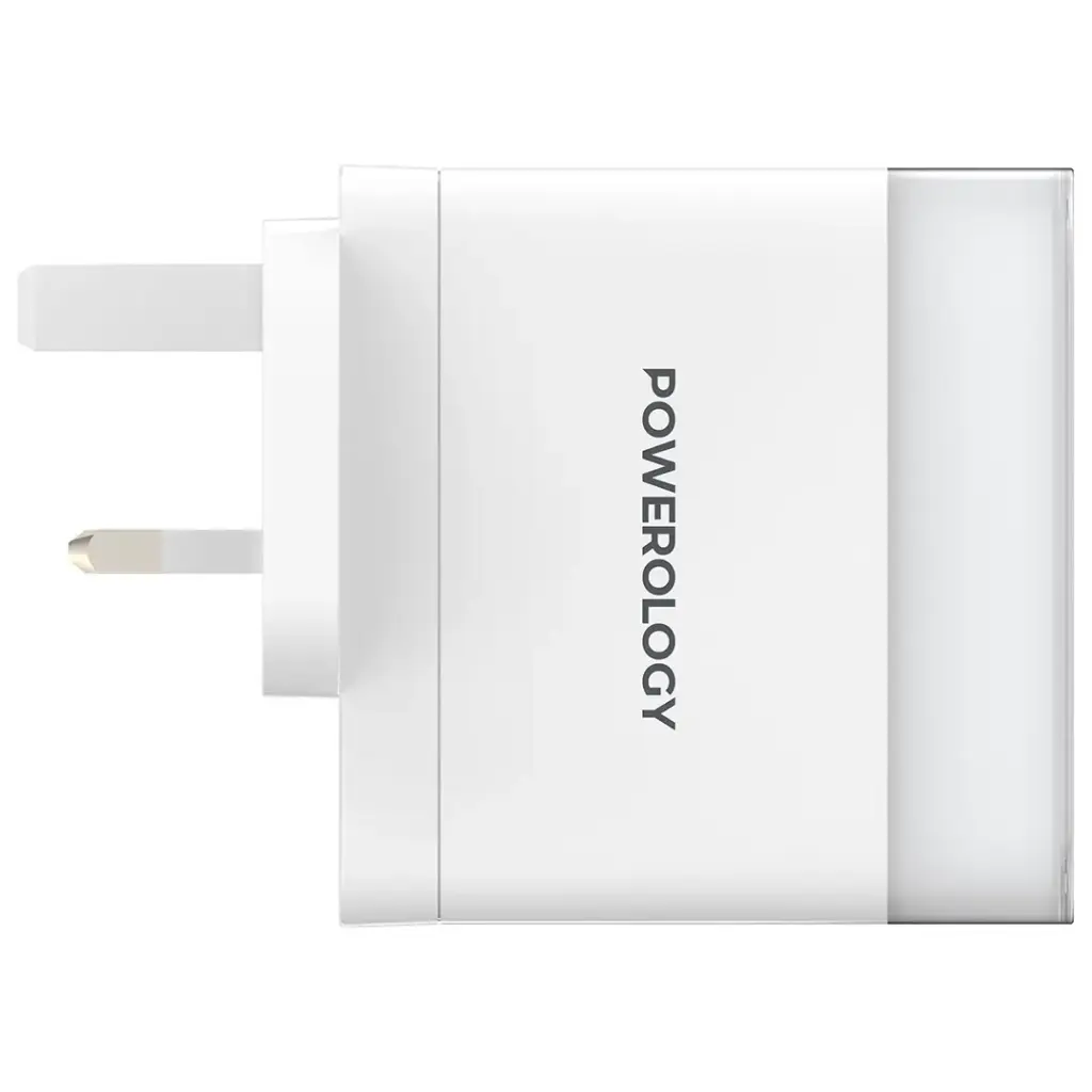 Powerology Lunex Series Fast Charging Adapter PD 100W - White